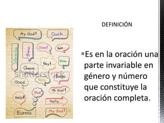 La interjeccion | PPTX