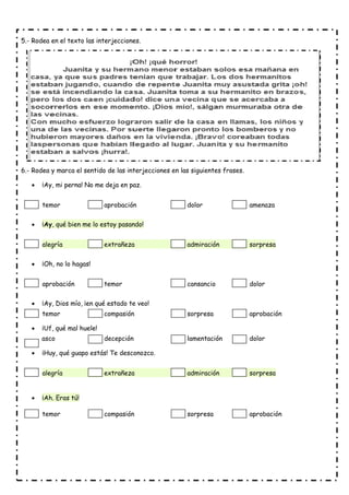 Interjecciones | PDF