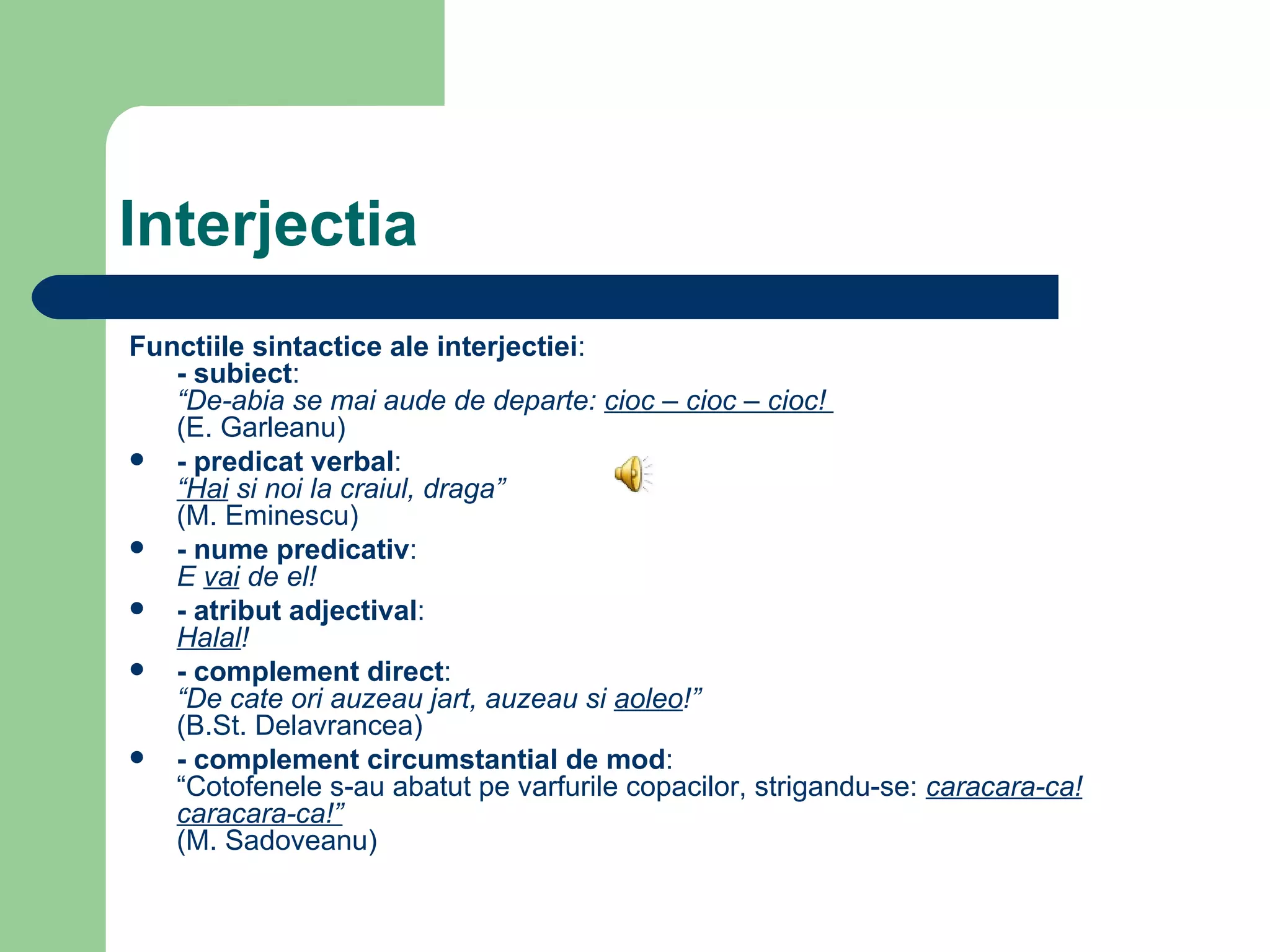 Interjectia | PPT