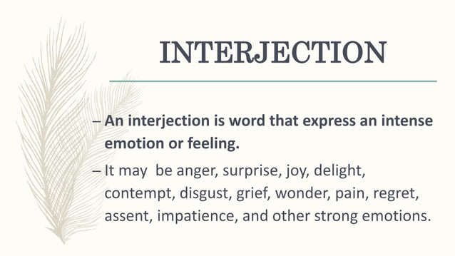 Interjection | PPTX