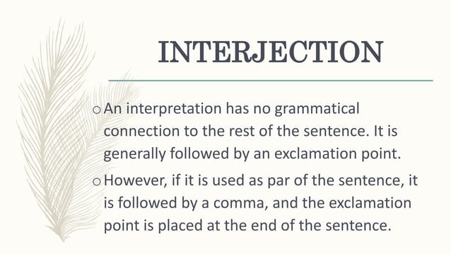 Interjection | PPTX