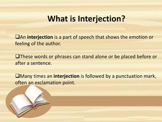 Part of Speech - Interjection | PPTX