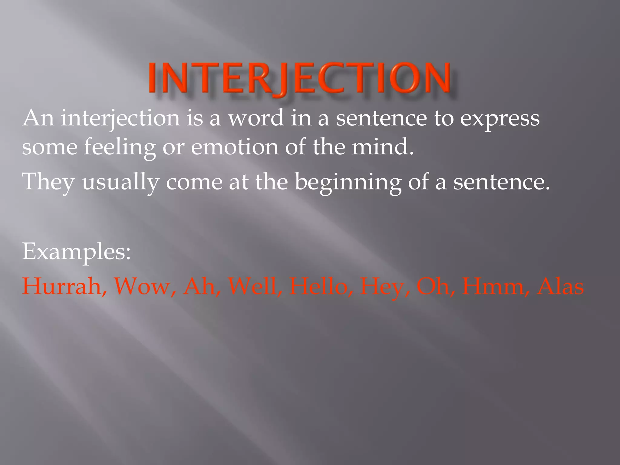 Interjection | PPT