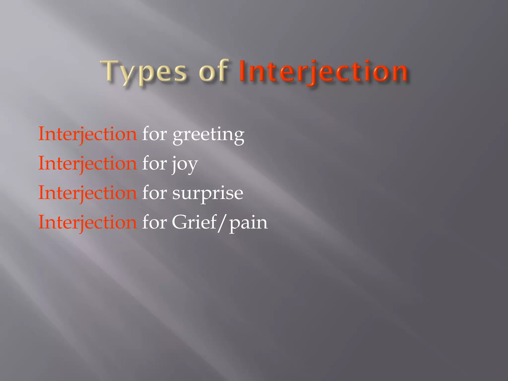 Interjection | PPT