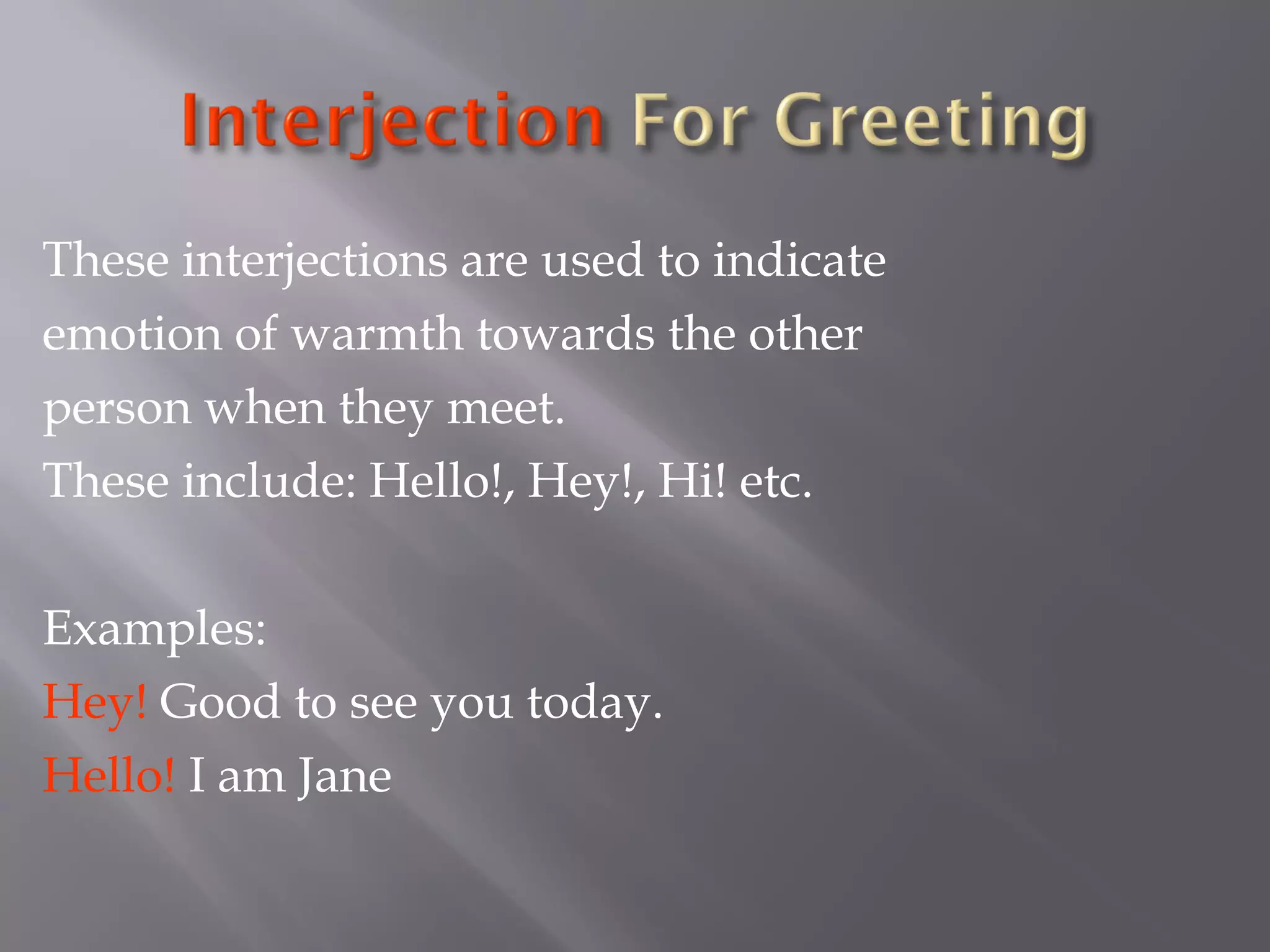 Interjection | PPT
