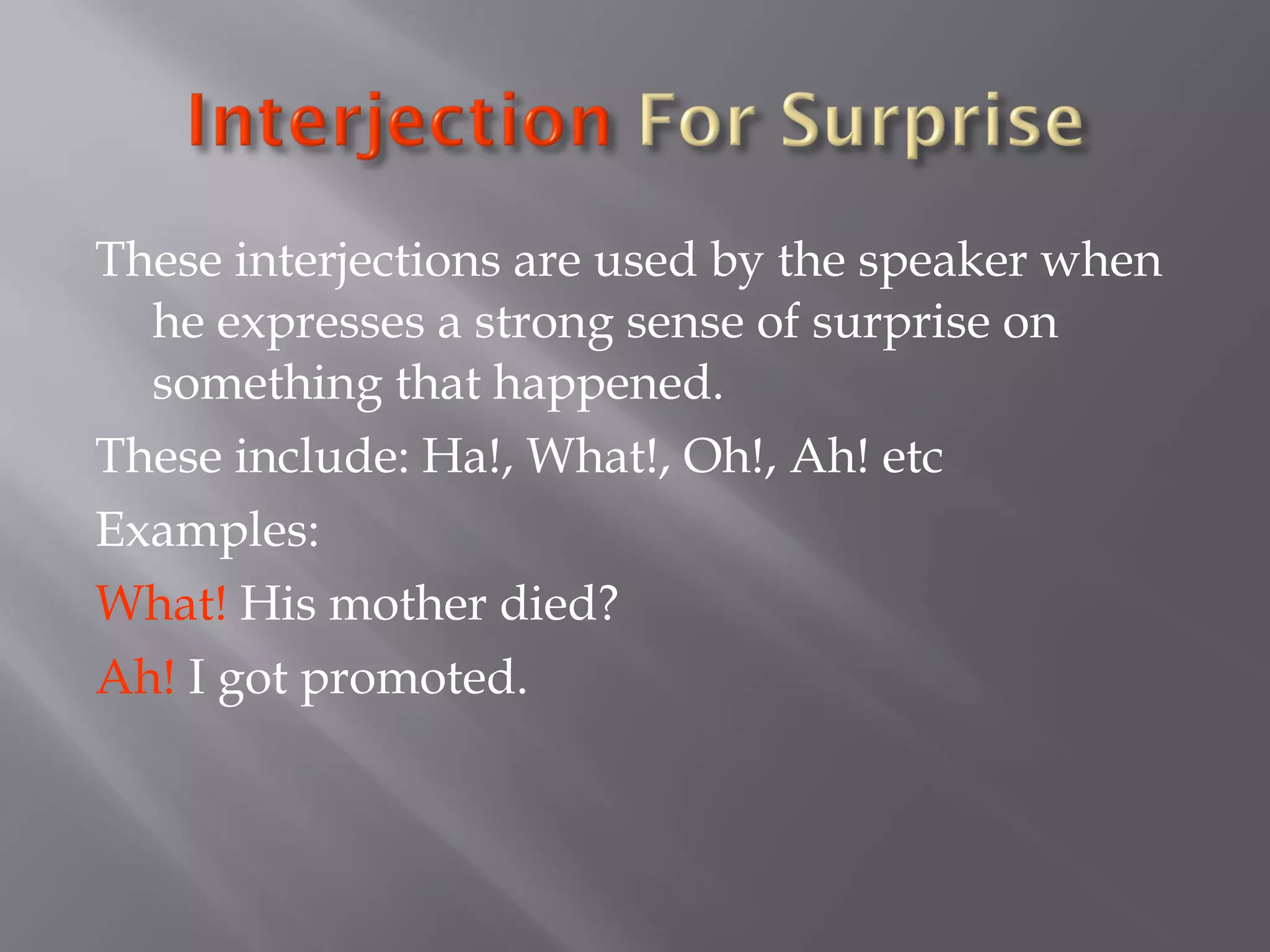 Interjection | PPT