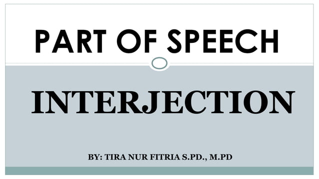 Interjection | PPT