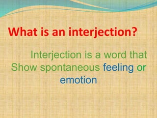 Interjection | PPT