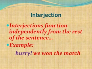 Interjection | PPT