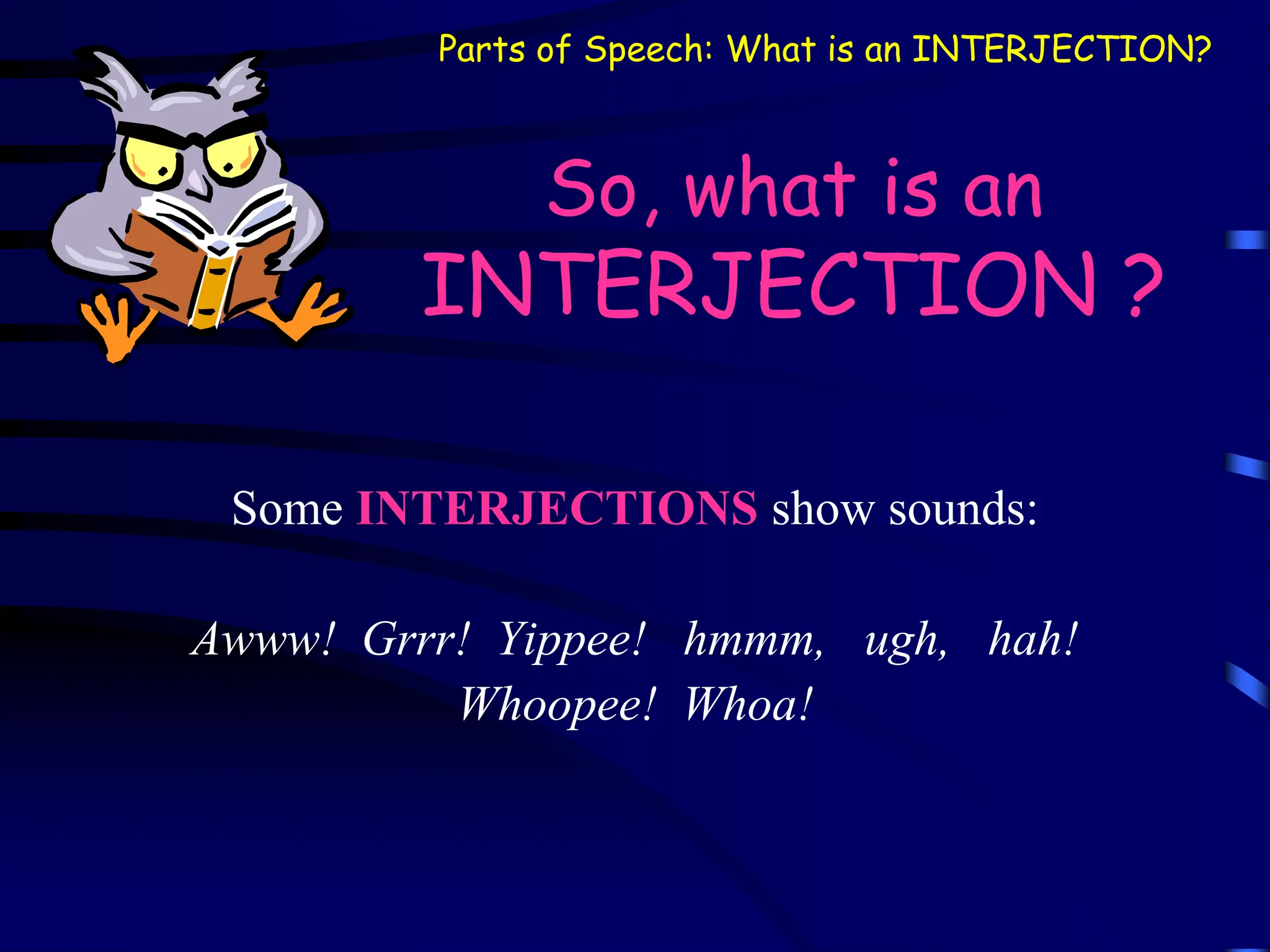 interjection for grade 2 to 6 kids for sentence making | PPT