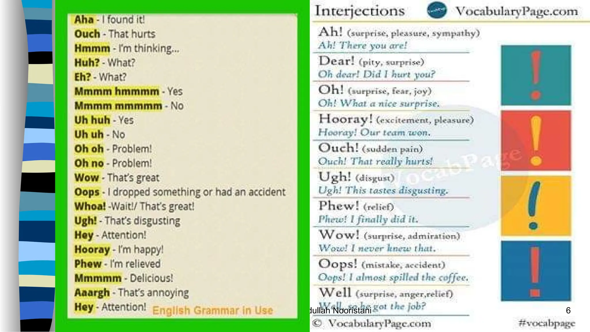 interjection by grammar in english by ebad.ppt
