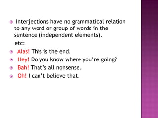 Interjection ppt | PPTX