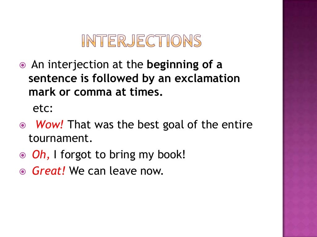 Interjection ppt