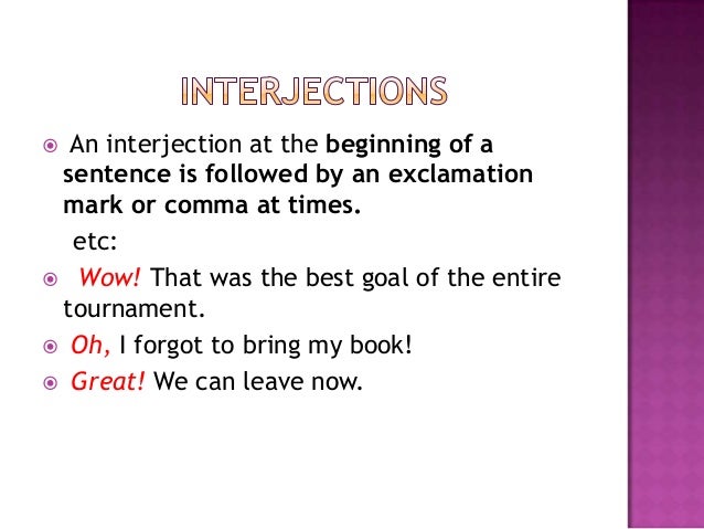 Interjection ppt