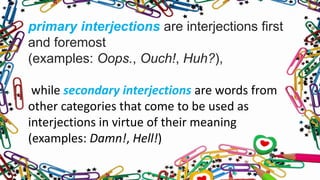 Interjection ppt | PPTX