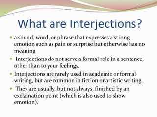 Interjections | PPTX