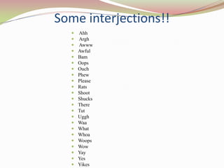 Interjections | PPTX