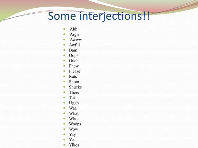 Interjections | PPTX