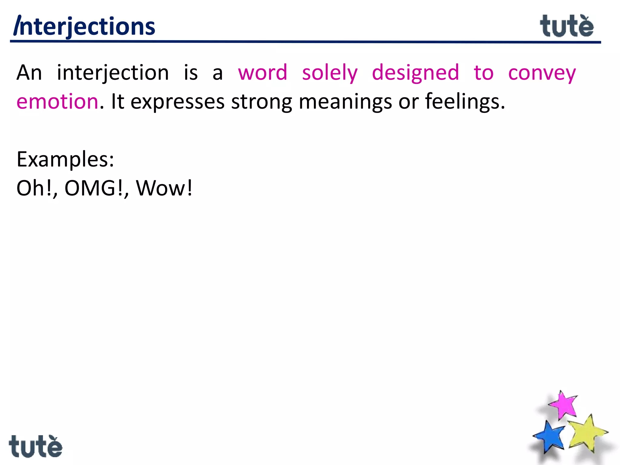 Interjections | PPTX