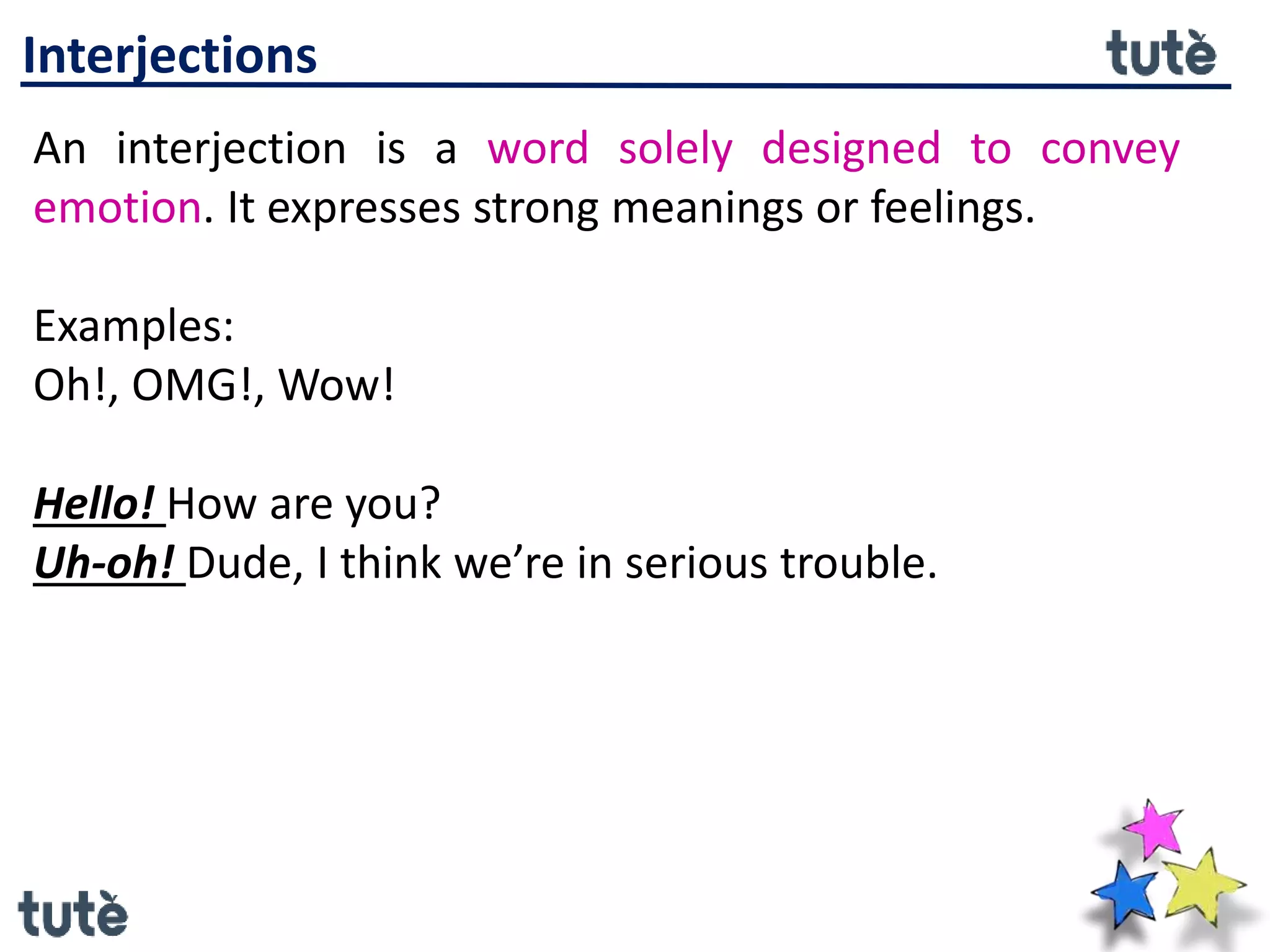 Interjections | PPTX