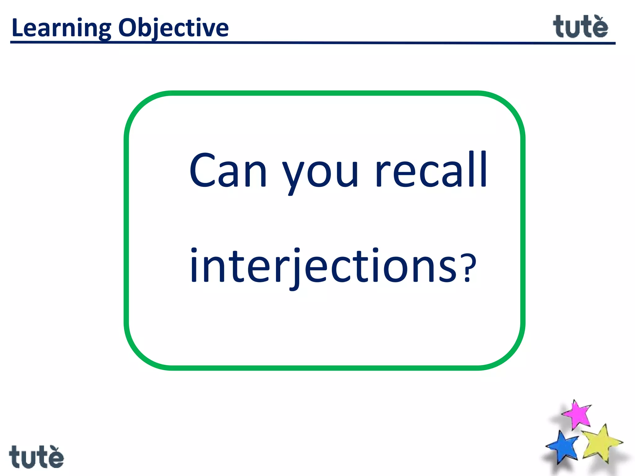 Interjections | PPTX