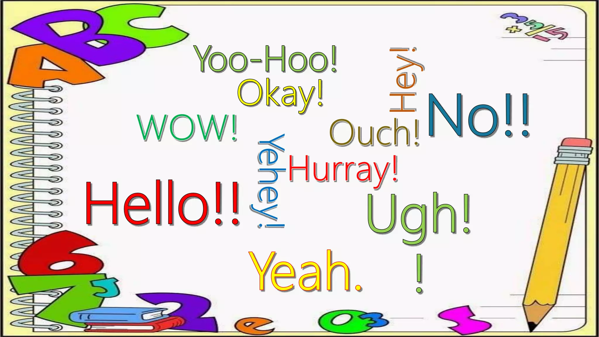 English 9 Interjections Lesson with activities | PPTX