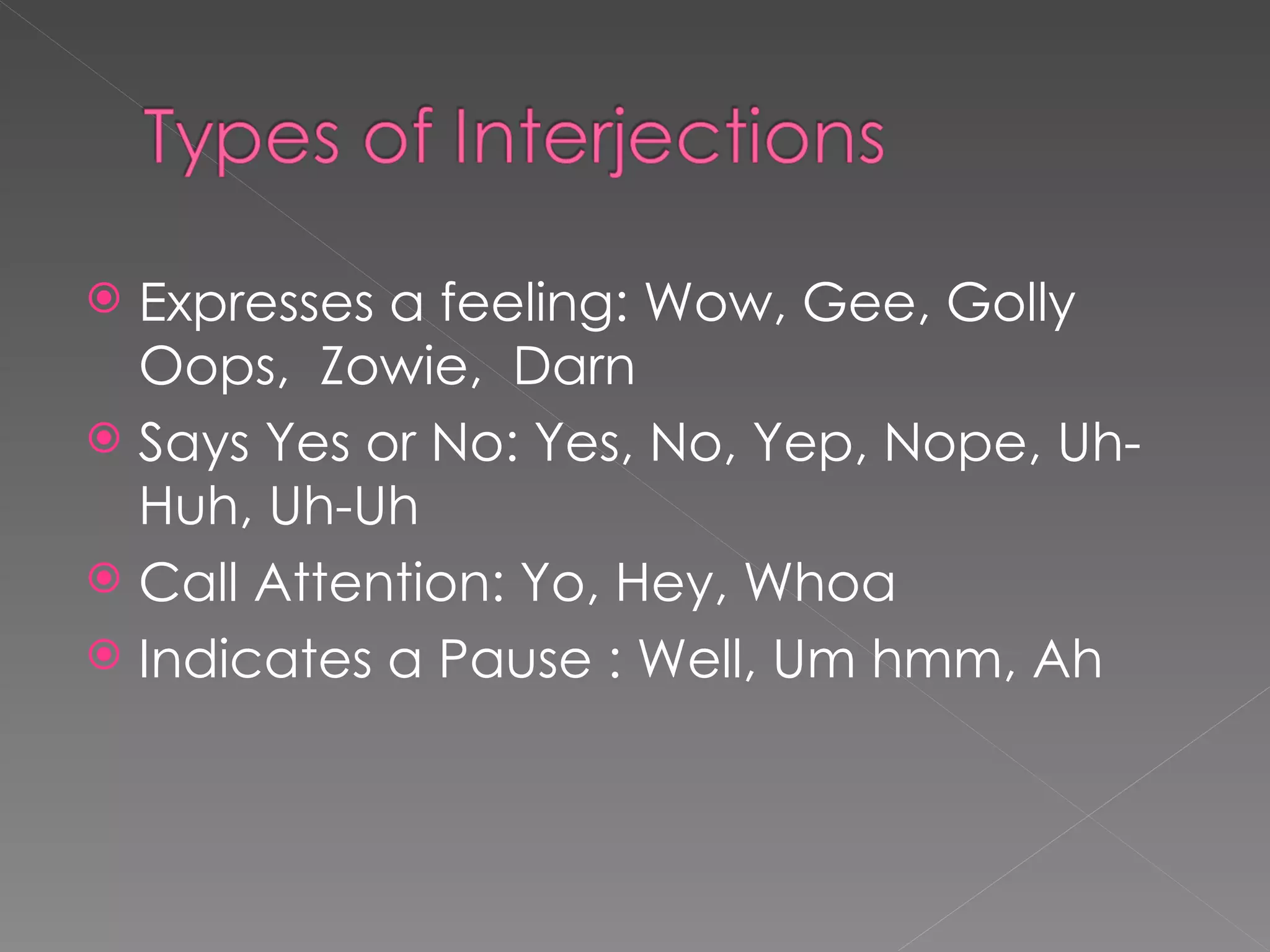 Interjunctions | PPT
