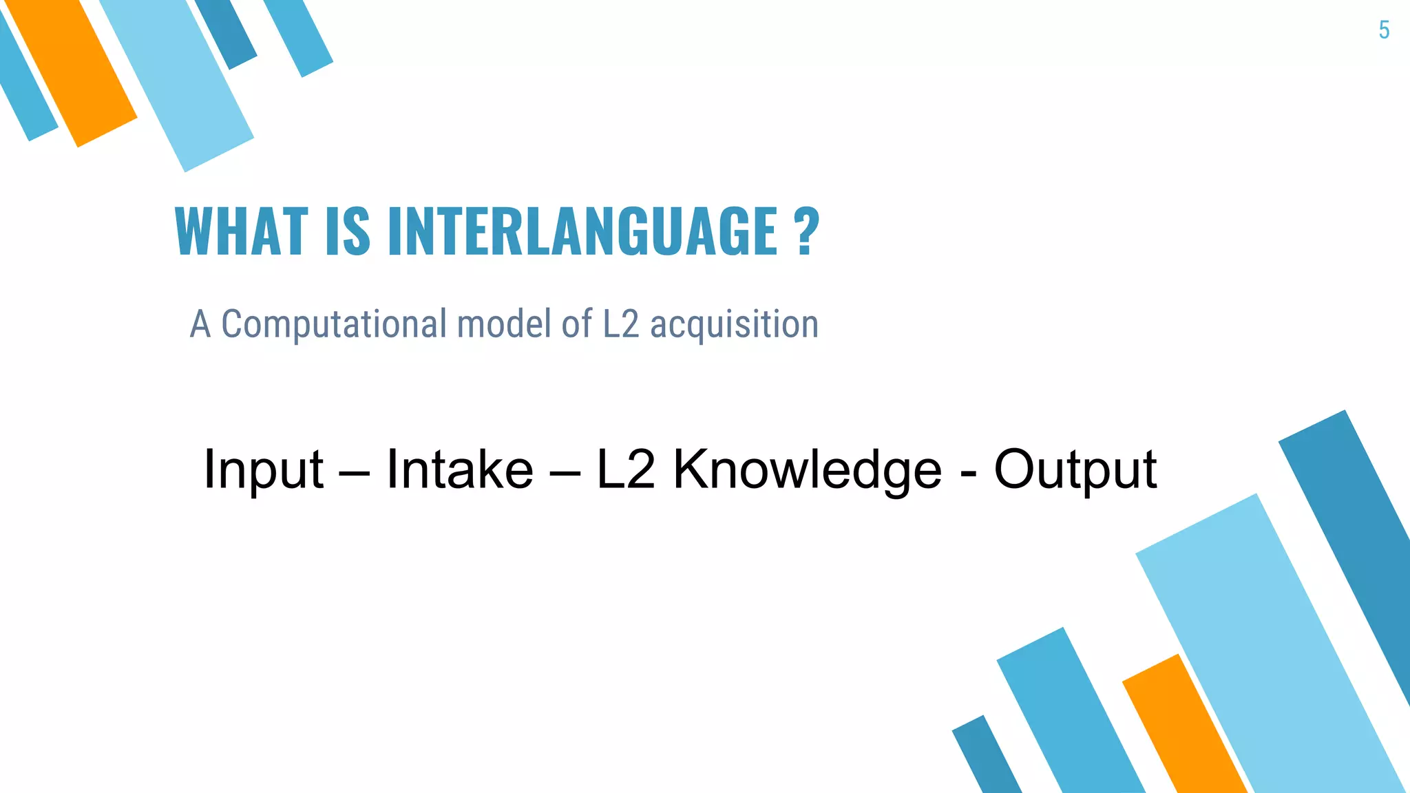 Interlanguage | PPTX