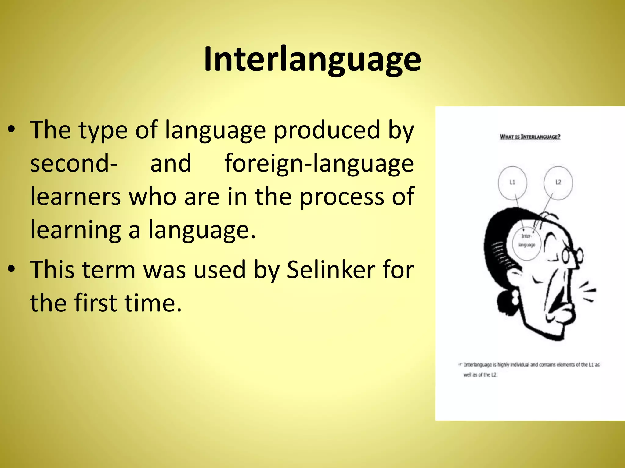 Interlanguage7777 | PPTX