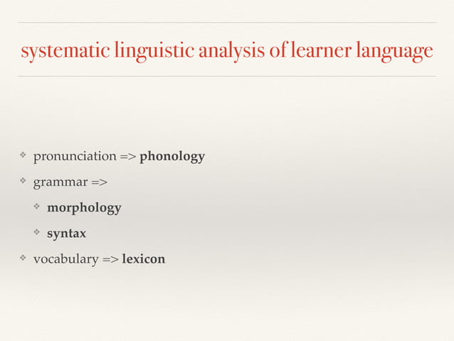 Interlanguage errors | PDF