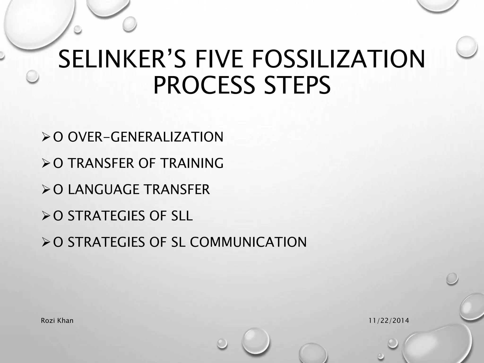 SLA-Inter-language presentation | PPTX