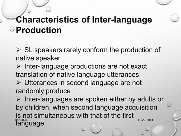 SLA-Inter-language presentation | PPTX