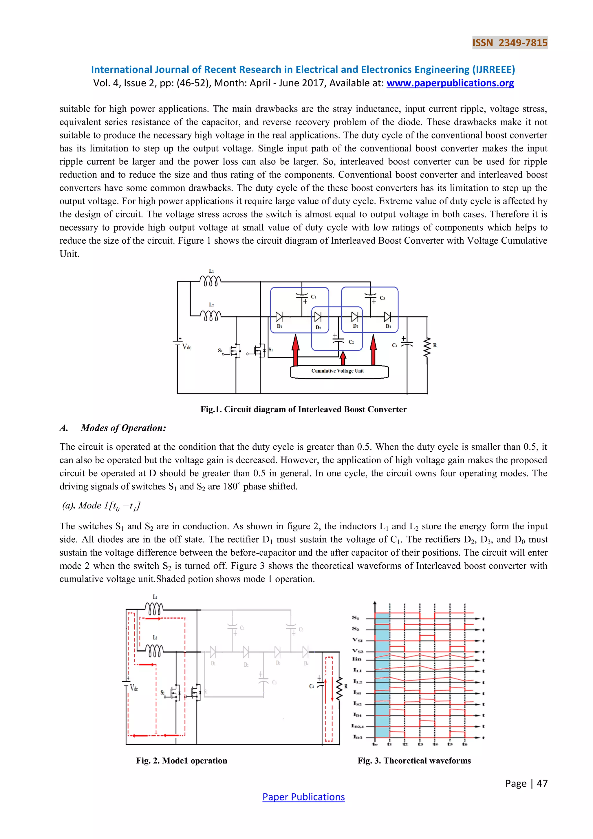 Interleaved Boost Converter with Cumulative Voltage Unit | PDF