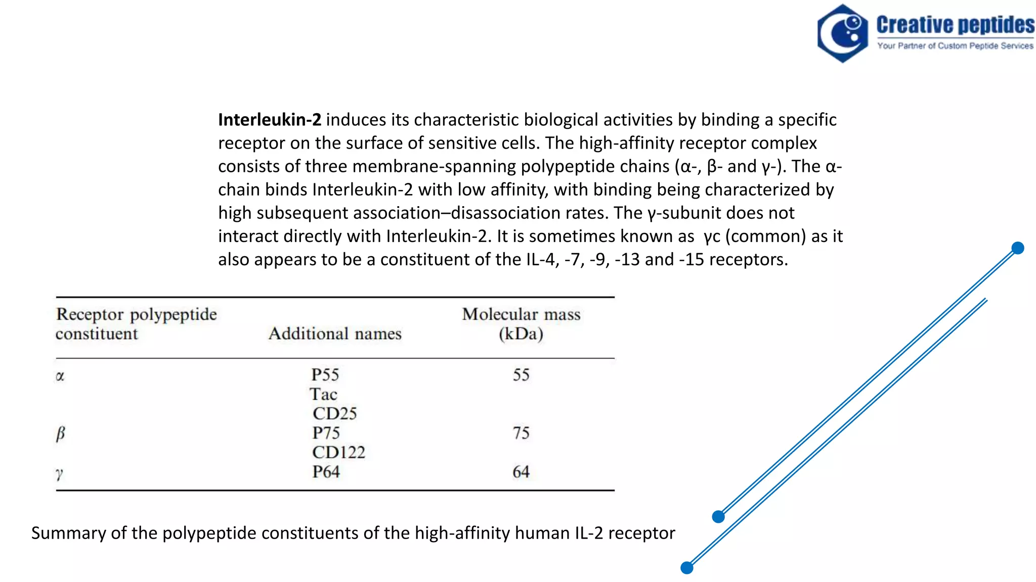 Interleukin 2-creative peptides | PPTX