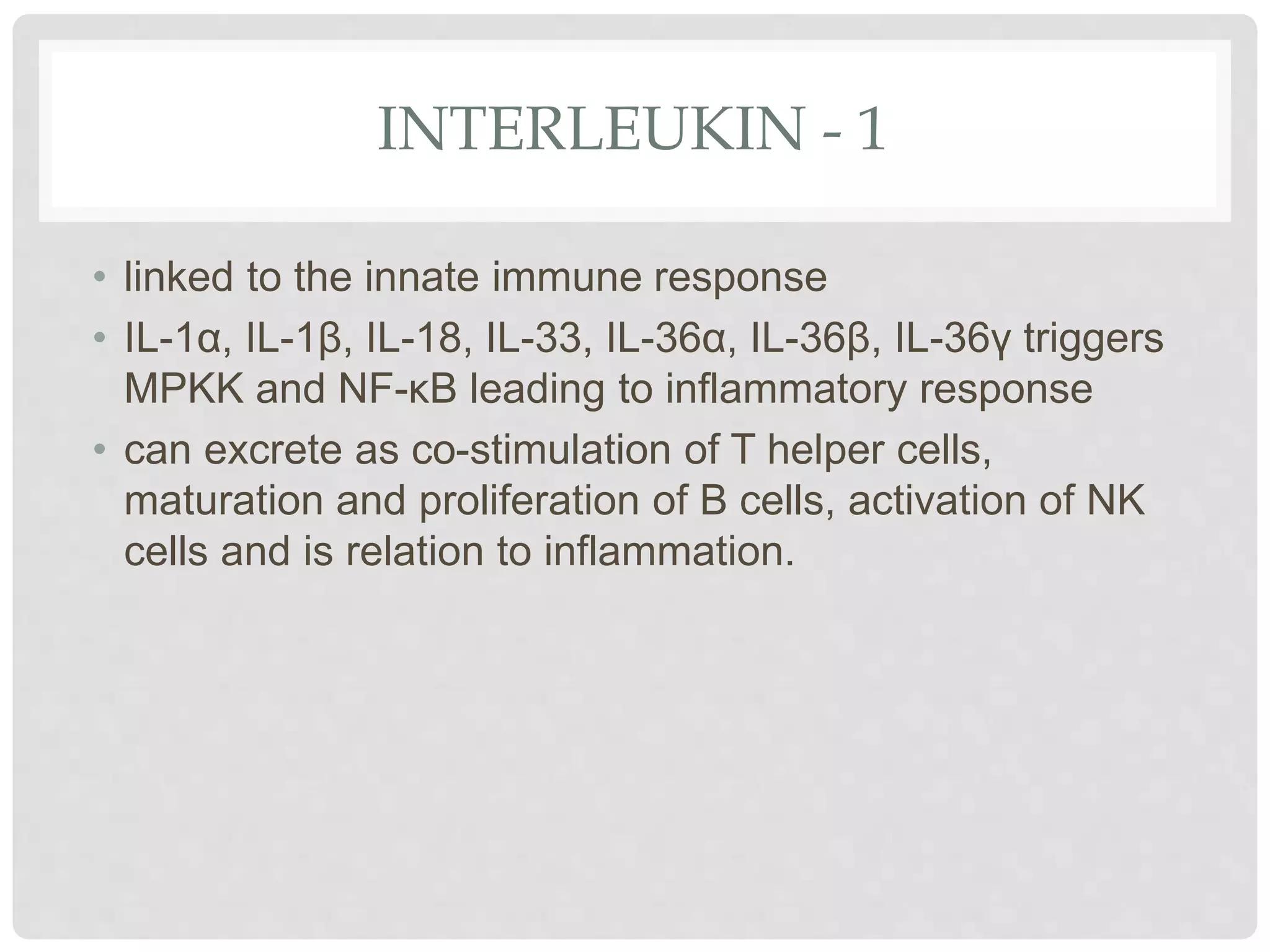 Interleukin.pptx | Genetics | Science