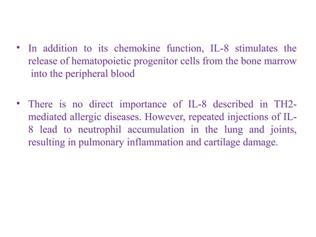 Interleukins | PPT | Genetics | Science