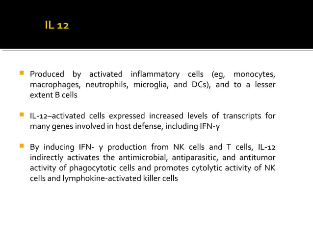 Interleukins | PPT | Genetics | Science