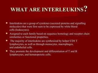 Interleukin's By Deepak Joshi | PPT