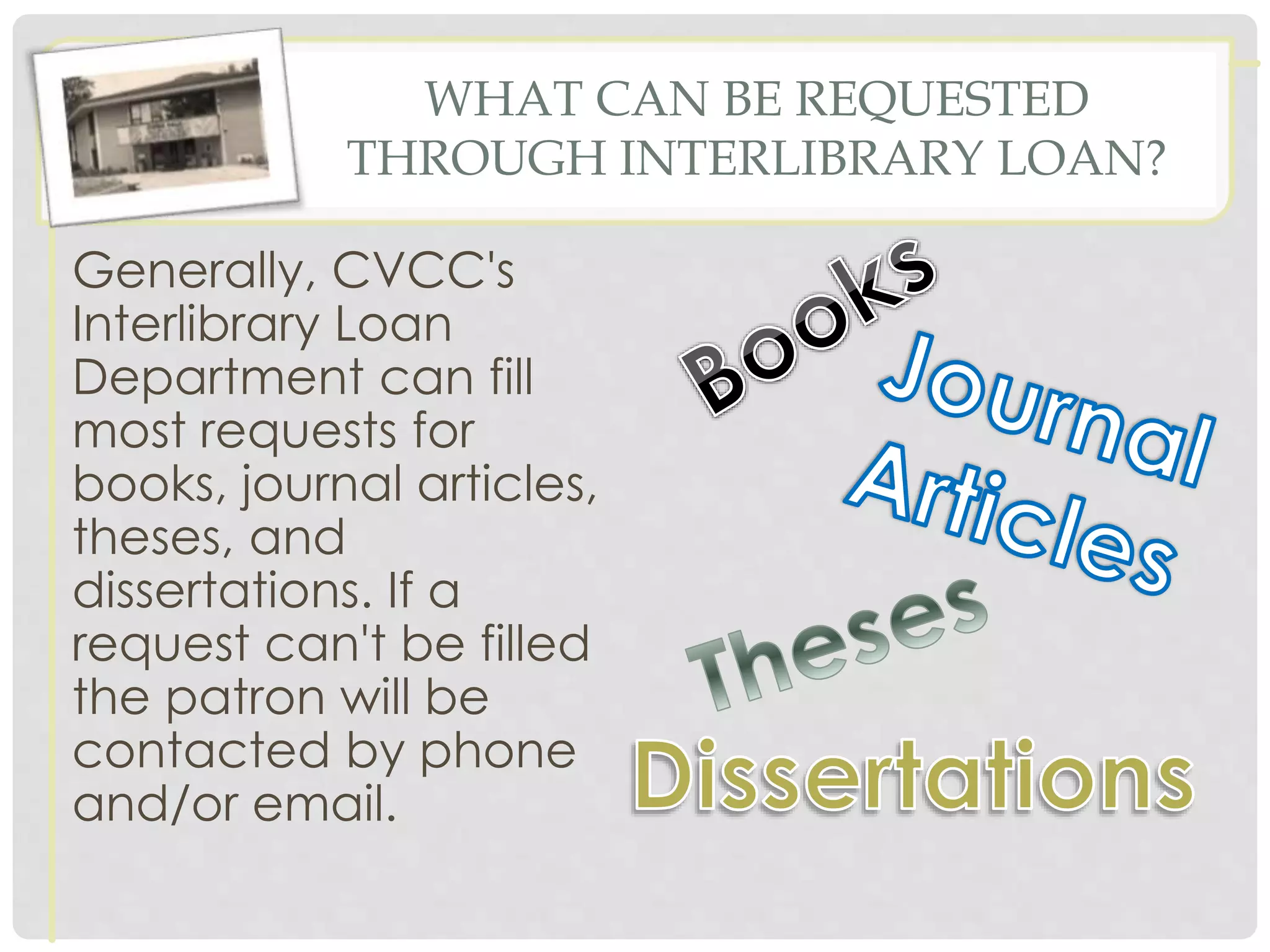 Interlibrary loan | PPTX
