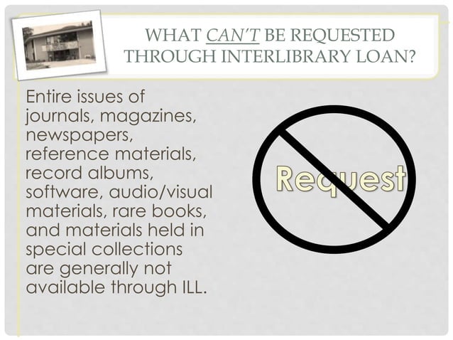 Interlibrary loan | PPT