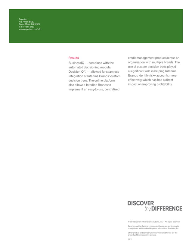 Case Study - Interline Brands | PDF