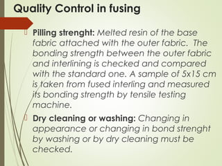 Interlining Procedure (Types & Methods) | PPT
