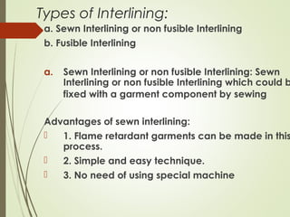 Interlining Procedure (Types & Methods) | PPT