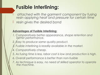 Interlining Procedure (Types & Methods) | PPT