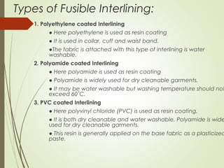 Interlining Procedure (Types & Methods) | PPT