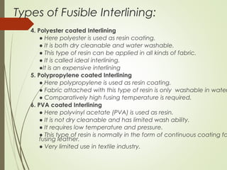 Interlining Procedure (Types & Methods) | PPT