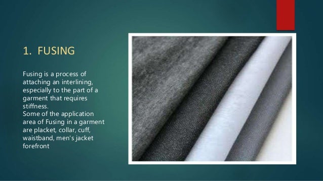 Interlining(types of fusing to ending)