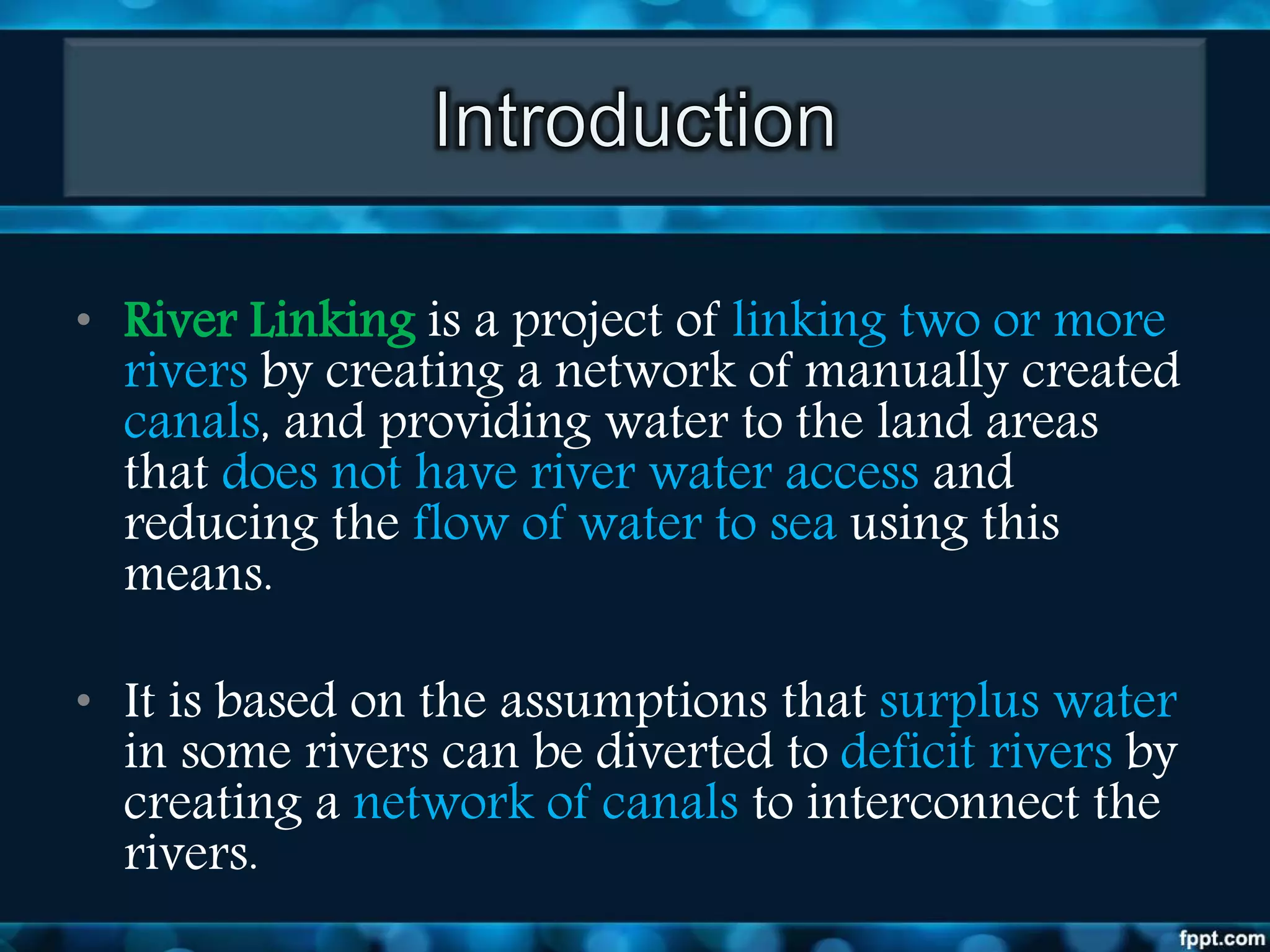 Inter linking of river in india... | PPTX