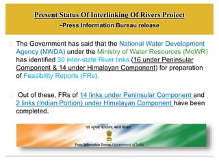 Inter linking of river in india | PPTX