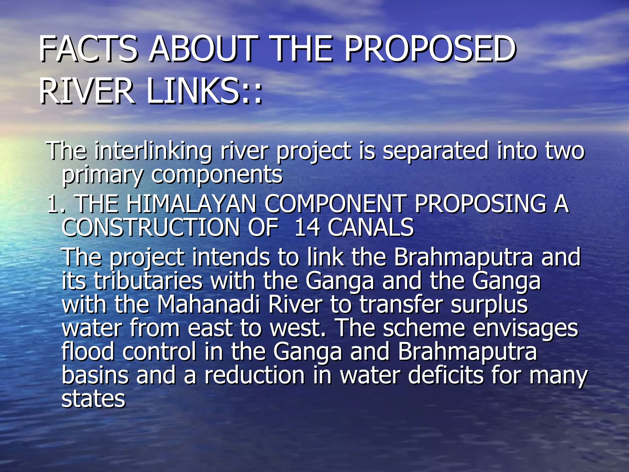 Interlinking of rivers | PPT